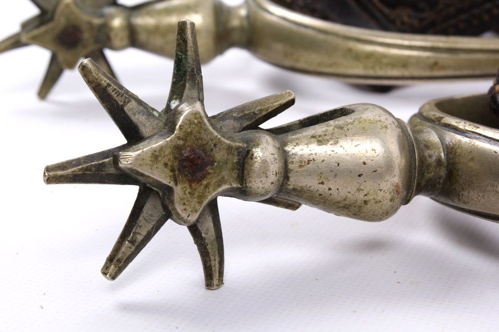South American Cast Nickel Spurs