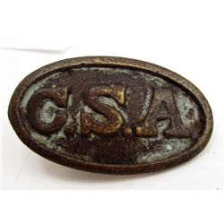 CONFEDERATE STATES OF AMERICA CSA BELT BUCKLE