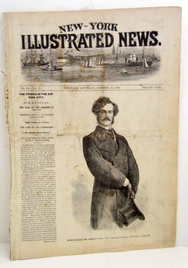 1860 NEW YORK ILLUSTRATED NEWS NEWSPAPER SECTION
