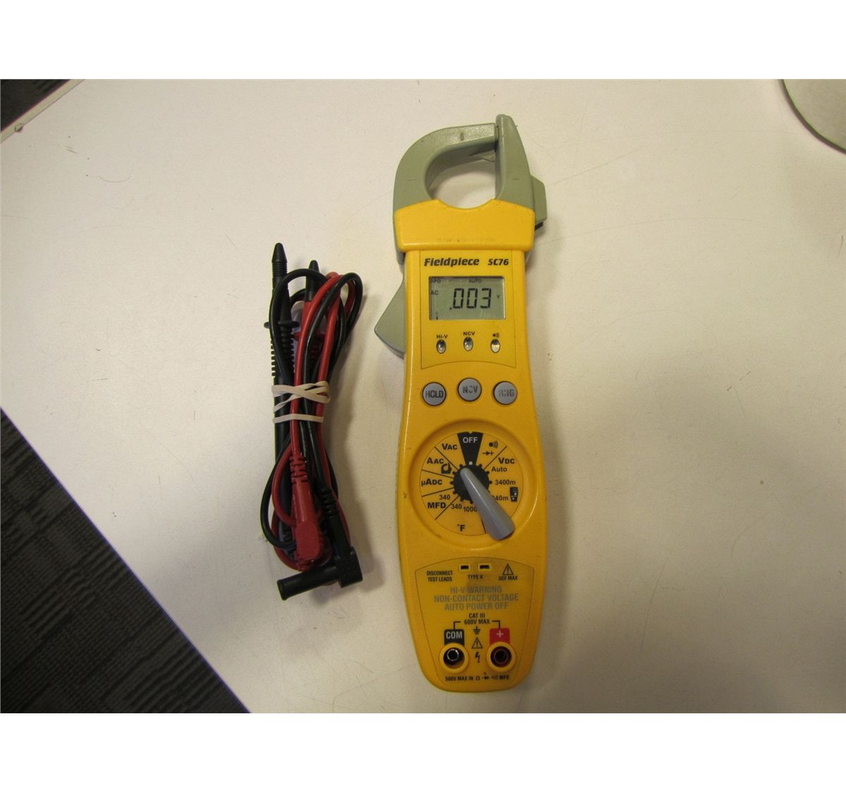 FIELDPIECE SC76 CLAMP METER WITH TEMPERATURE AND CAPACITANCE