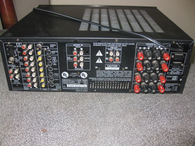 DENON AVR-2400 Stereo Receiver 5.1 Channel 75 Watts AC-3 Dolby Digital