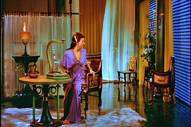Ten Commandments Bithiah (Nina Foch) Decorative Ivory Chair