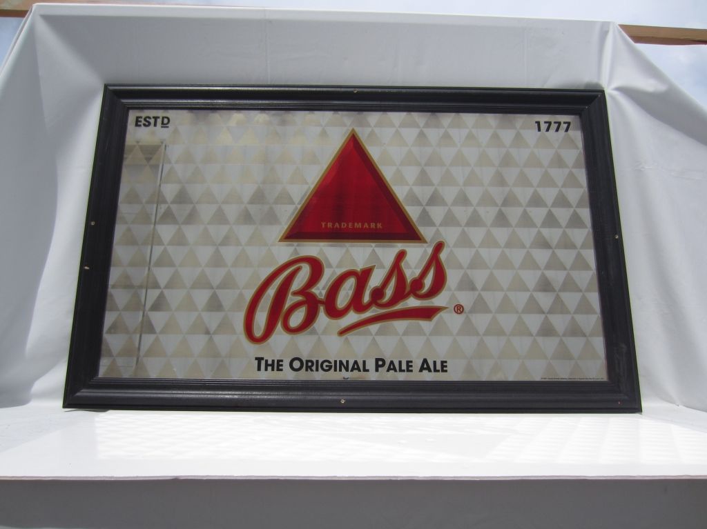 Bass Pale Ale Mirror Trademark Bass The Original Pale Ale Bar mirror ...