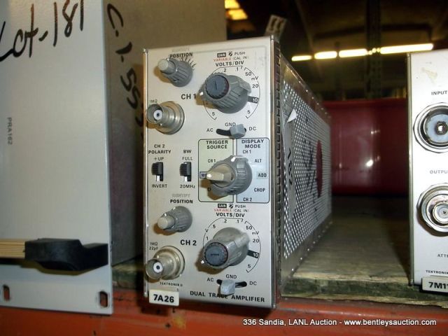 TEKTRONIX 7A26 DUAL TRACE AMPLIFIER PLUG IN (print sequence:) 55317