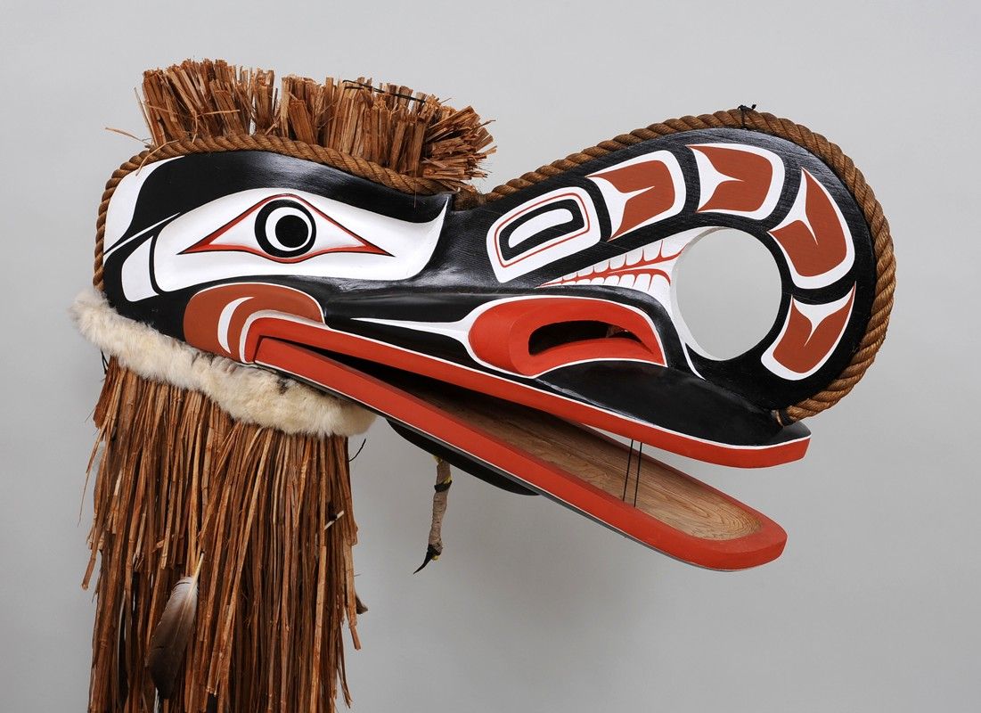 Kwagiulth Articulated Hamatsa Crooked Beak Mask Carved by Stan Hunt ...
