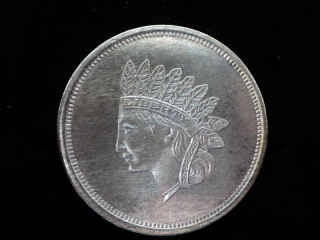 1 Troy Ounce .999 Silver Coin Indian Head Liberty Coin PID #: 117737