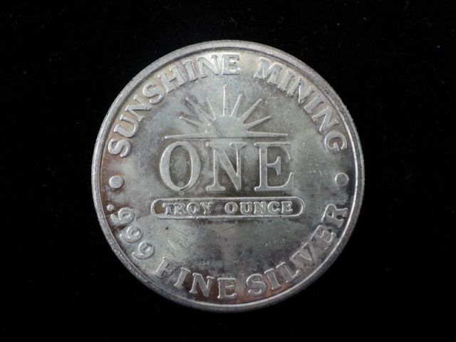 Sunshine Mining Sunshine Silver Coin, 1 Troy Ounce .999 Silver PID ...