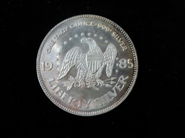 1985 Eagle Liberty Silver Coin, 1 Troy Ounce .999 Silver PID #: 2187421