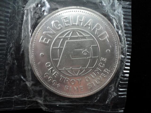 1982 American Prospector Coin, 1 Troy Ounce .999 Silver, Engelhard PID ...