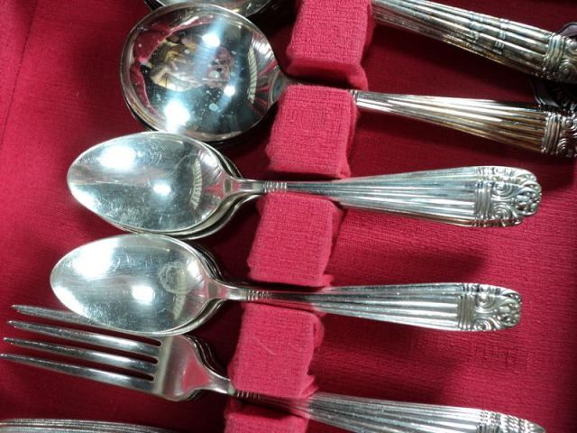 85 - Pieces Flatware, Harmony House Silver Plate AA+, "Danish Queen ...