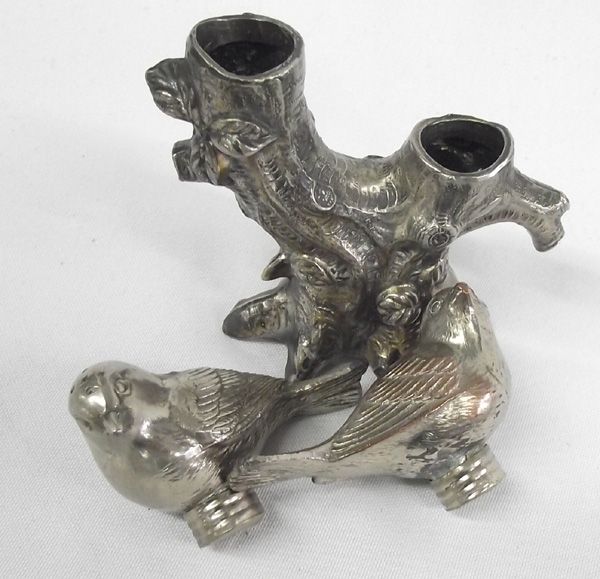 Antique Sterling Silver Miniature Salt & Peppers