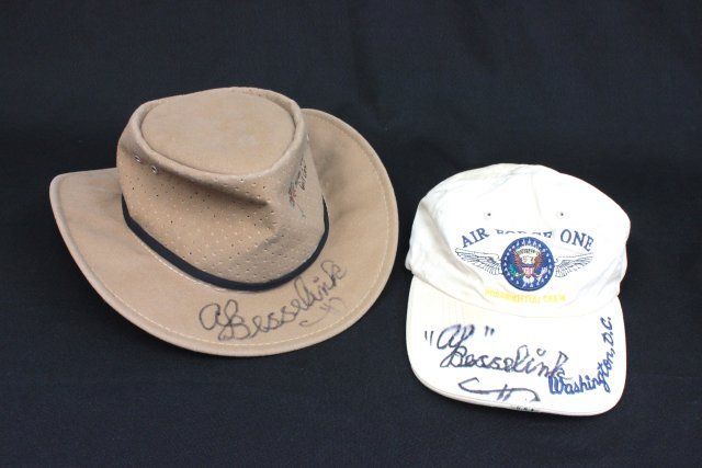 Autographed items from golfer Al Besselink