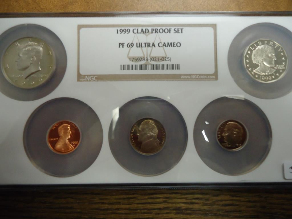 1999 PROOF SET NGC PF69 ULTRA CAMEO
