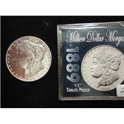 COPY 1889-CC MORGAN DOLLAR TRIBUTE PROOF