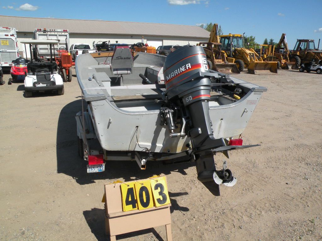 1992 Sylvan 16' Backtroller boat w/trailer SYL91292D292 Trailer Sells ...