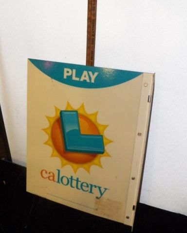 California Lottery Sign
