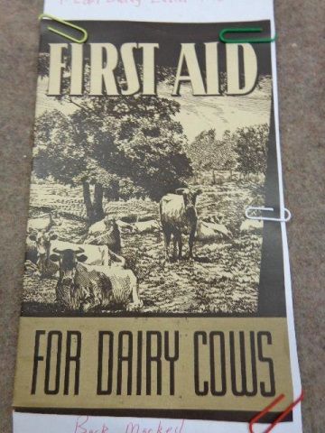 First Aid For Dairy Cows T. Earl Ewing Easton, MD
