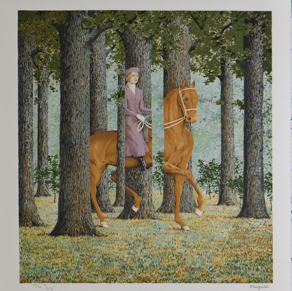 after Rene Magritte "Le Blanc Seing"