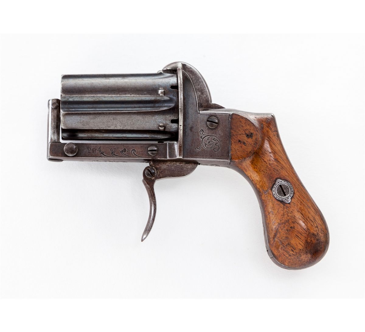 19th C. Belgian Pinfire Pepperbox