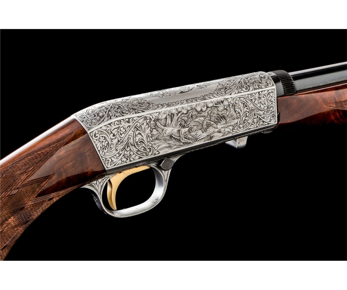 Angelo Bee Eng'd Bel. Browning Grade III Rifle