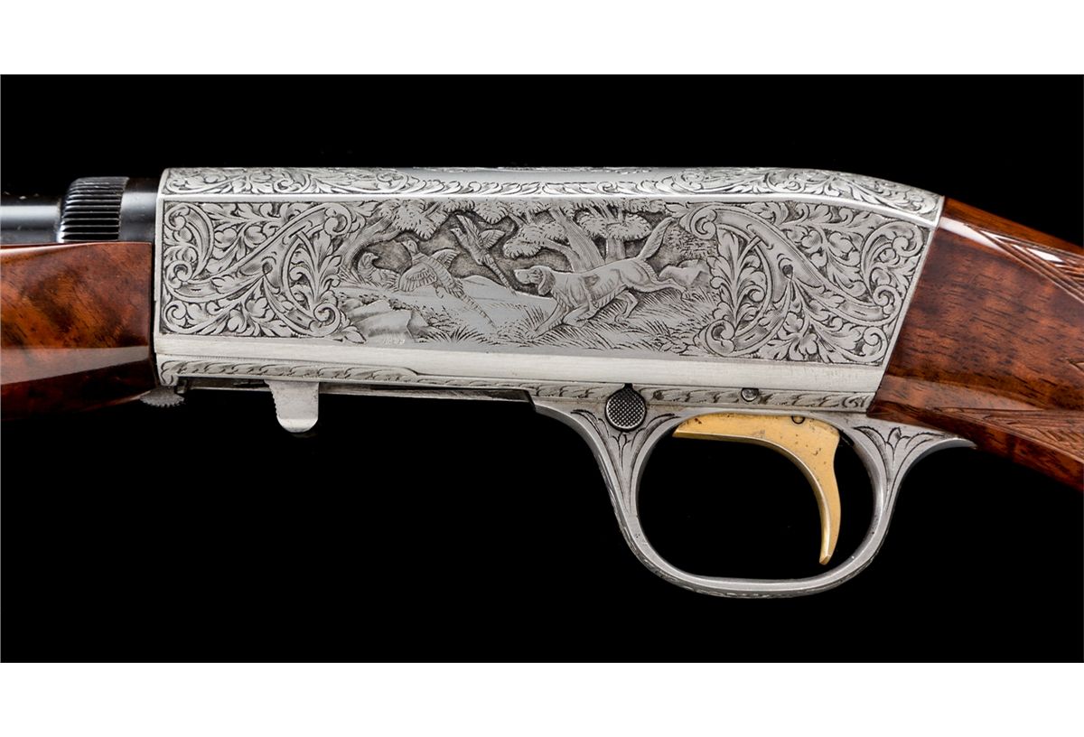 Angelo Bee Eng'd Bel. Browning Grade III Rifle