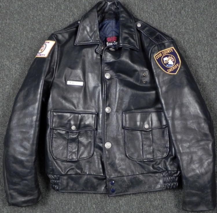 Illinois Cook County Sheriff Police Leather Jacket