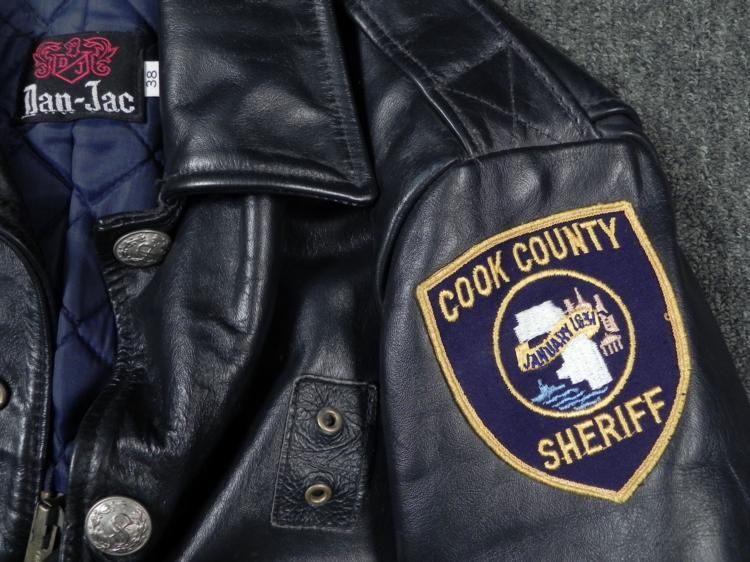 Illinois Cook County Sheriff Police Leather Jacket