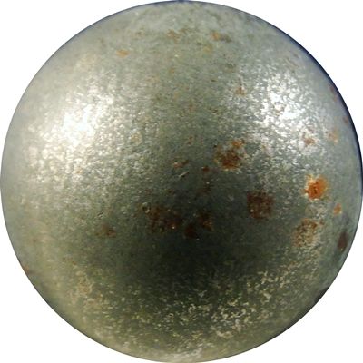 Marbles: Lot 73. Antique Steelie. 31/32". Mint 9.9.