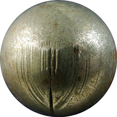 Marbles: Lot 73. Antique Steelie. 31/32". Mint 9.9.