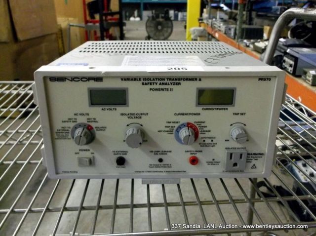 Sencore Pr570 Variable Isolation Transformer Print Sequence 739170