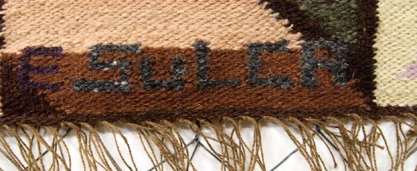 Peru Weaving ''Cubos (Cubes)'' by Eddie Sulca