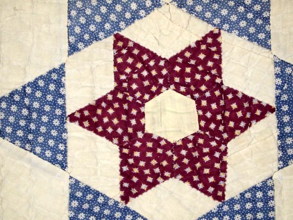 Antique Six Pointed Star Quilt