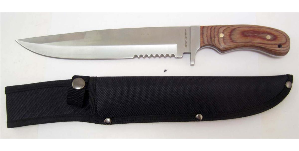 RIDGE RUNNER MOUNTAIN TRACKER BOWIE KNIFE W/ SHEATH