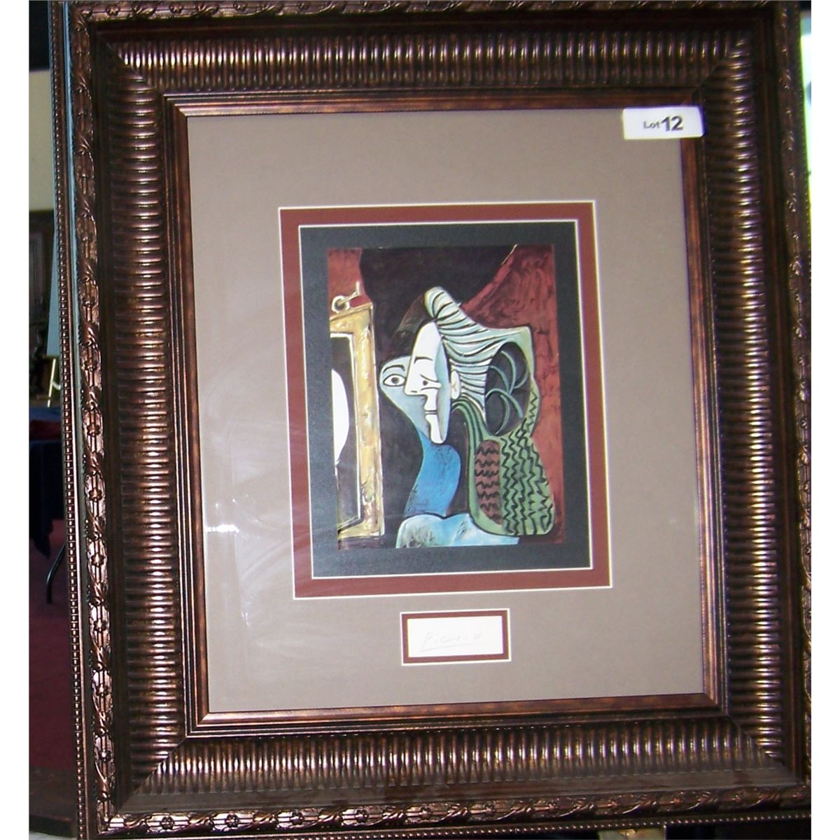 PABLO PICASSO,PORTRAIT OF A WOMAN AUTHENTIC PENCIL SIGNED LITHOGRAPH ...