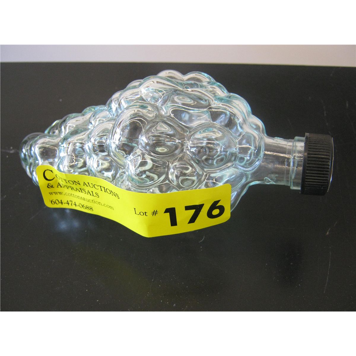 Glass grape cluster bottle