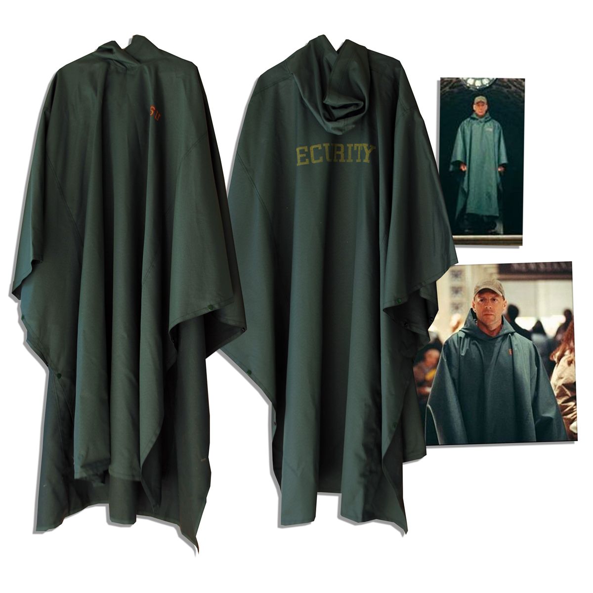 Bruce Willis Screen-Worn Poncho From His Role in ''Unbreakable ...