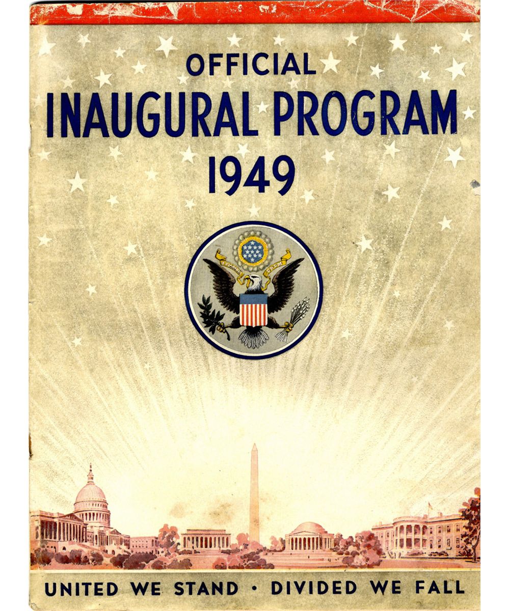 Harry Truman 1949 Inauguration Program