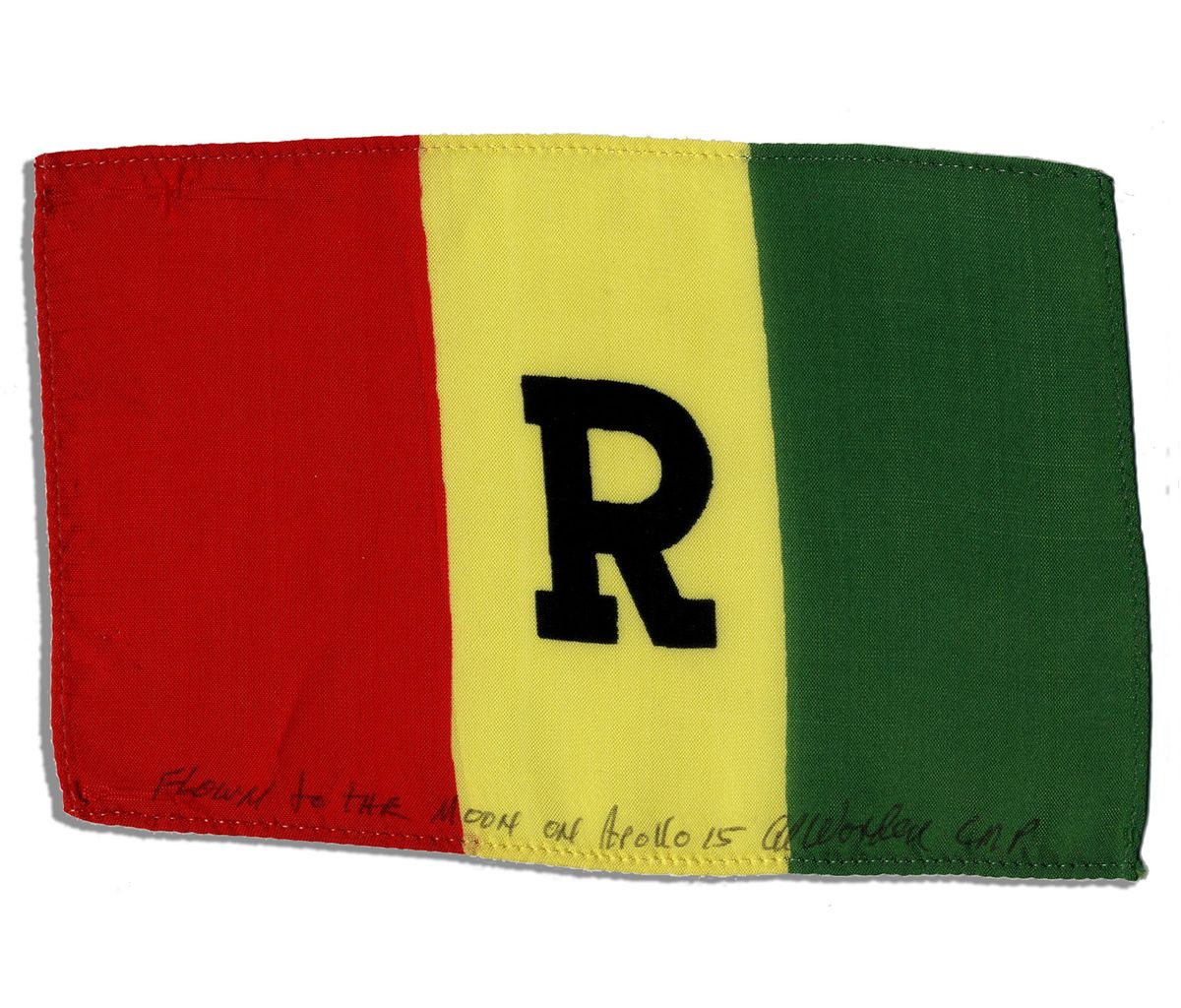 Apollo 15 Flown 6'' x 4'' Rwanda Flag -- Signed & Inscribed by NASA ...