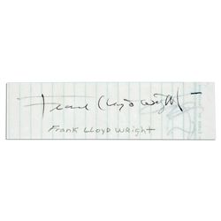 Frank Lloyd Wright Signature