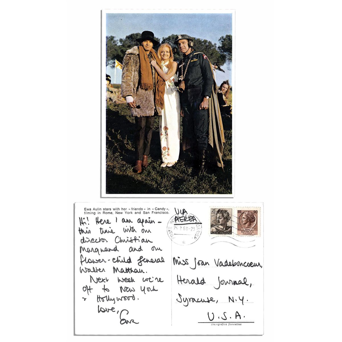 Beatles Promotional Photo Postcard From Ringo's 1968 Sex Farce ''Candy ...