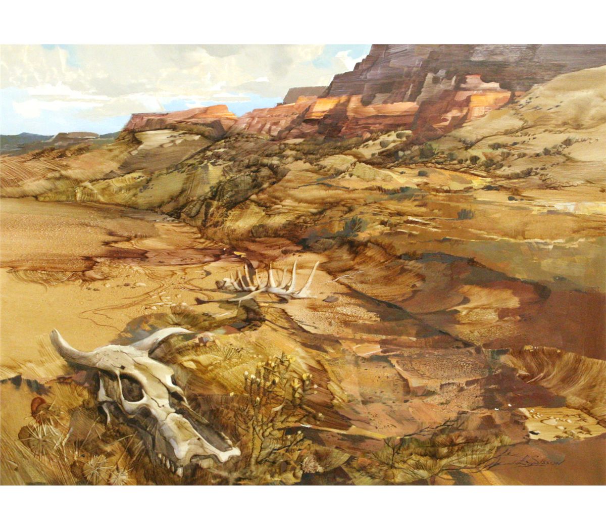 Laurence Sisson, oil on board