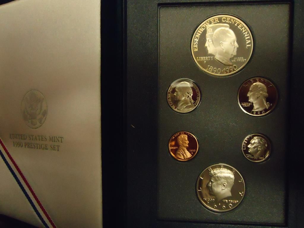 1990 US PRESTIGE PROOF SET EISENHOWER