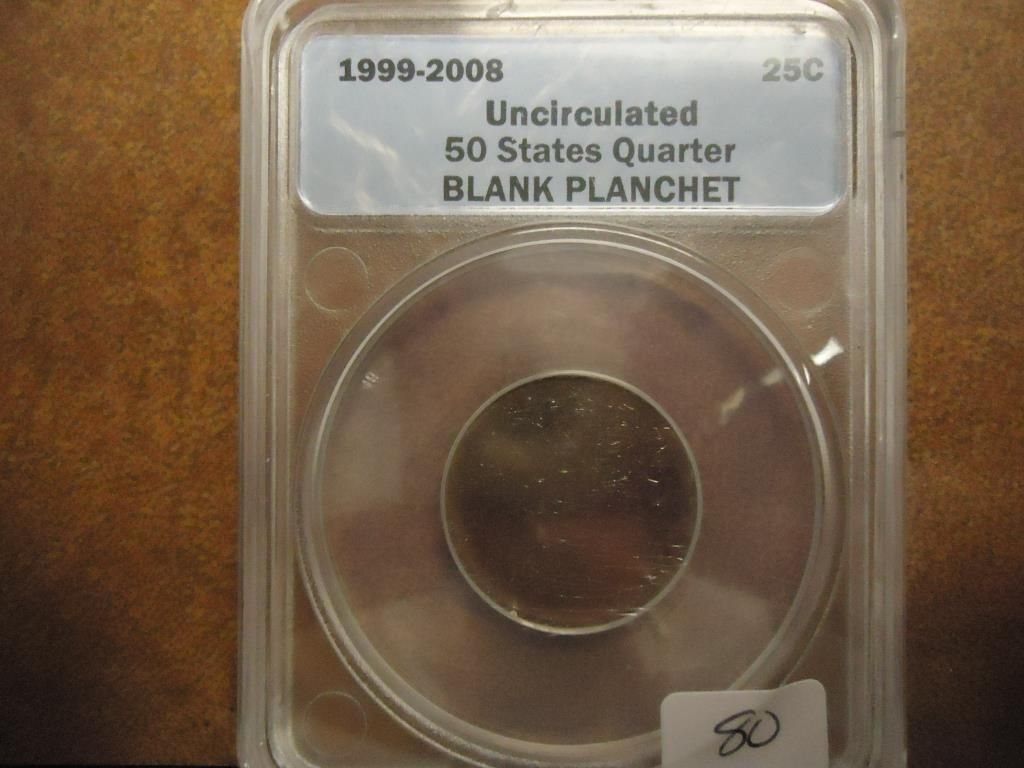ERROR 1999-2008 50 STATE QUARTER BLANK PLANCHET