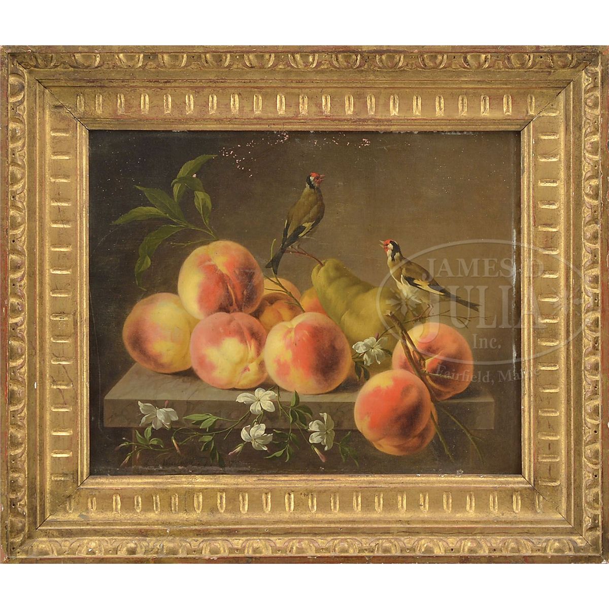 JOSEPH LAURENT MALAINE (French, 1745-1809) STILL LIFE-PEACHES