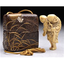 SAGEMONO AND IVORY NETSUKE.
