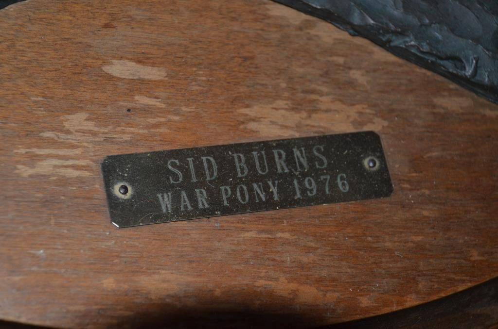 Large limited edition (14/15) bronze on wood base by noted artist Sid ...