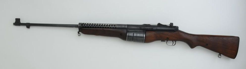 Johnson Model 1941 semi-auto rifle, .30-06 cal., 23” barrel, military ...