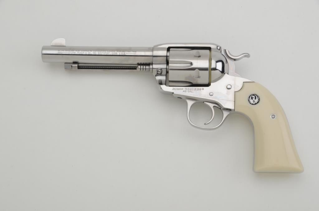 Ruger Vaquero Bisley revolver, .45 cal., 5-1/2” barrel, stainless ...