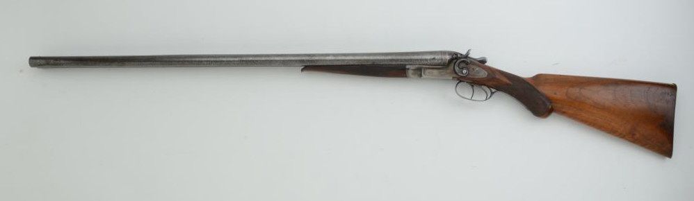 Eclipse Gun Co. SxS exposed hammers shotgun, damascus leader model, 12 ...