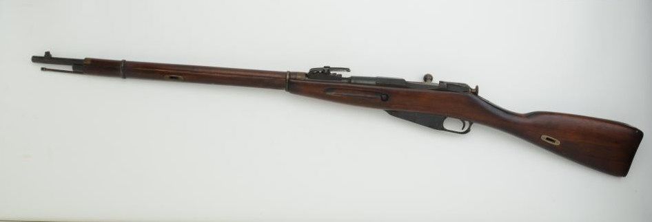 Russian Mosin Nagant bolt action rifle, Cyrillic markings, 7.62mm cal ...
